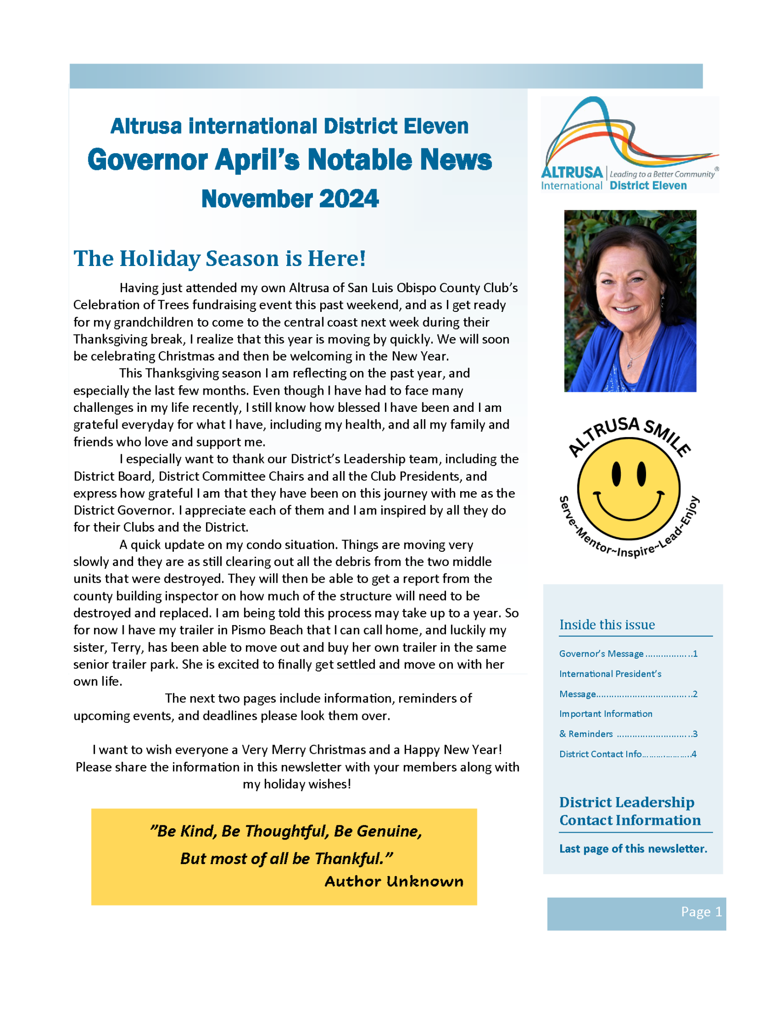 News & Events – Altrusa International District Eleven